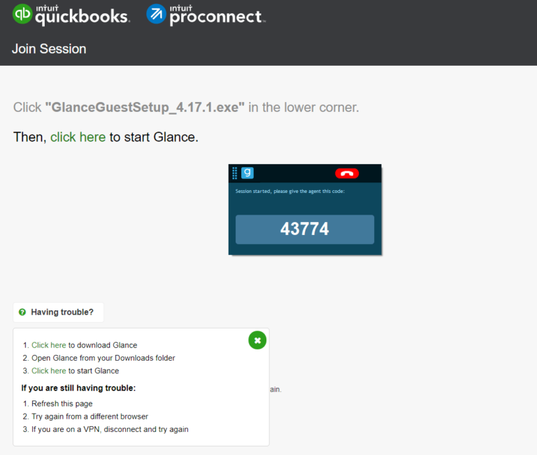 Glance.Intuit.com: Remote Access Quickbooks & TurboTax Support